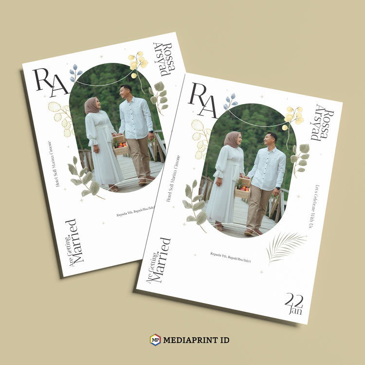 Undangan Custom Minimalis (RA-1) - Mediaprint