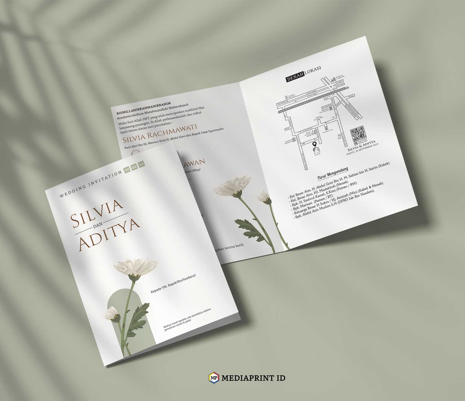 Undangan Custom Minimalis (SA-3) - Mediaprint
