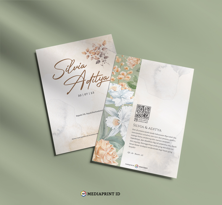 Undangan Custom Minimalis (SA-4) - Mediaprint